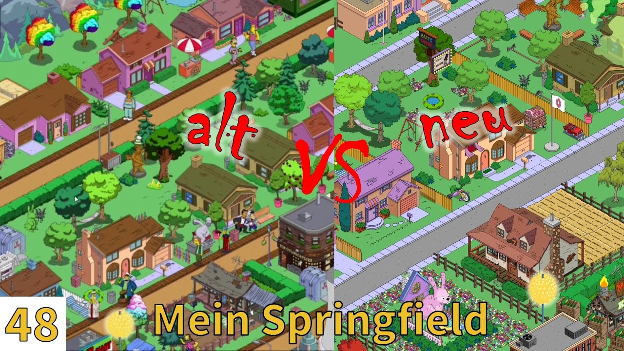 Ich zeige mein Springfield + Alt vs Neu | Überblick über meine Stadt ...