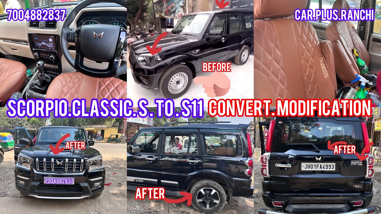 Mahindra Scorpio classic s to s11 full customise modification in Ranchi ...
