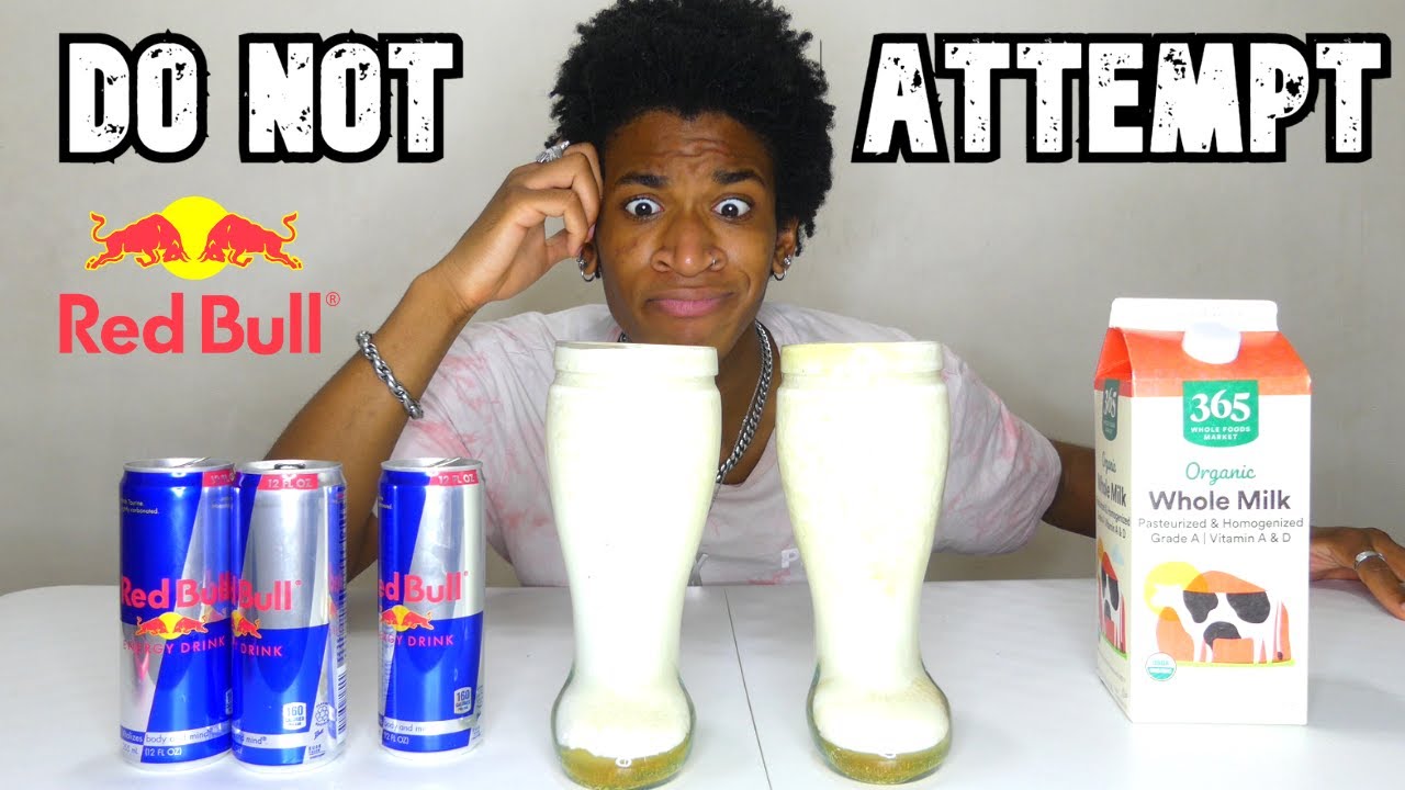World's FASTEST 2 Liter Red Bull and Milk Chug Challenge! - YouTube