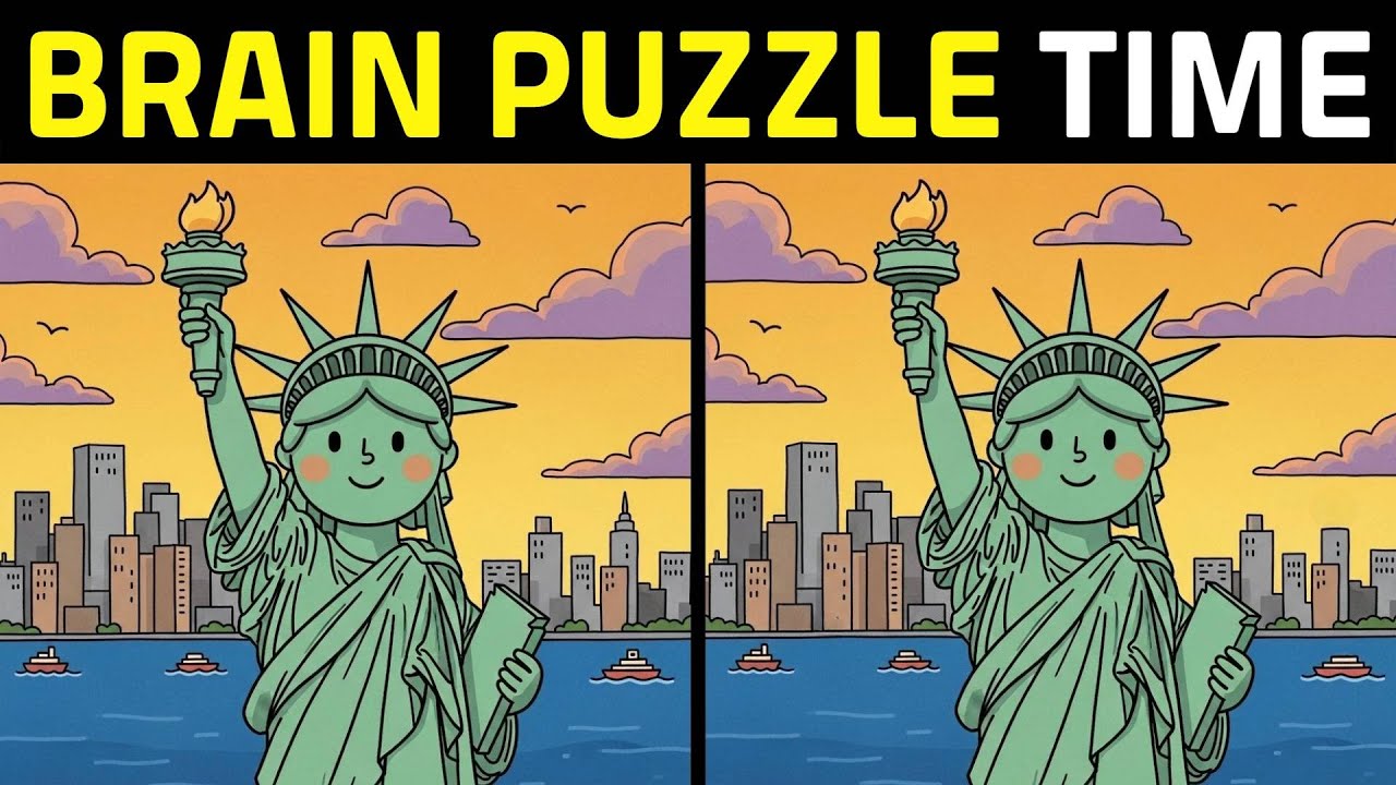 Brain Test | IQ Test | Spot The Difference | Find the differences in ...