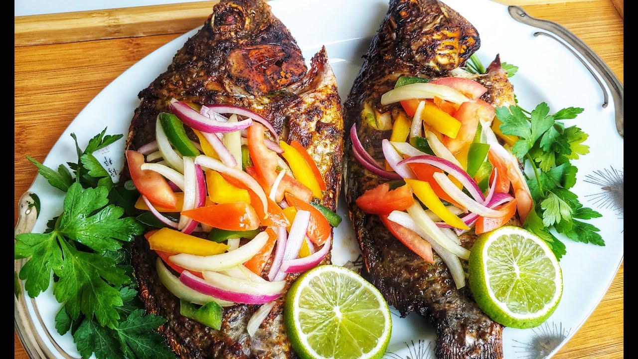 Poisson braisé à la marinade verte || Tilapia braisé 🐟 - YouTube