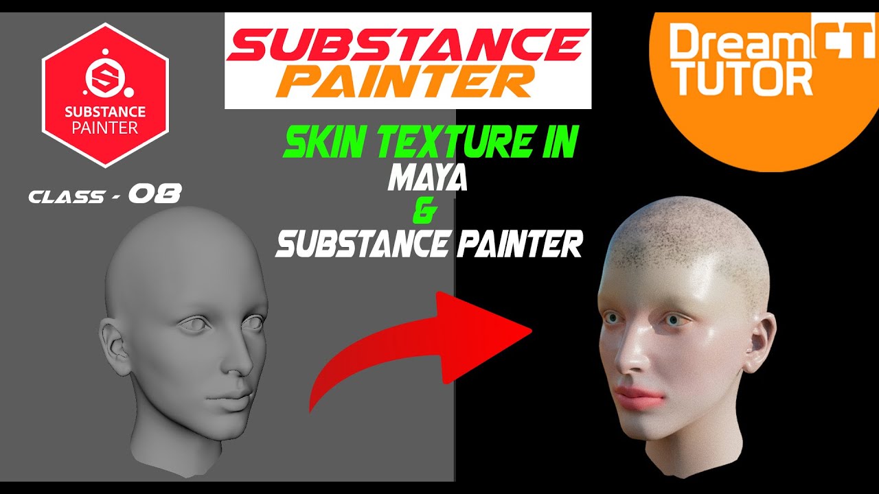 Substance Painter Class - 8 , How to make SKIN TEXTURES in Substance ...