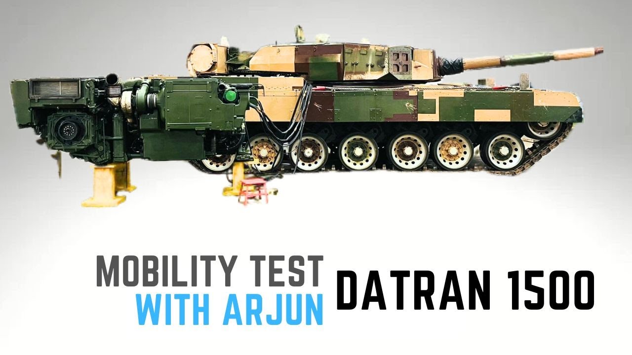 Mobility Test of DRDO's Datran 1500 HP engine soon | Engine in detail ...