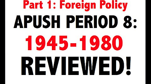 APUSH Period 8: 1945-1980 - YouTube