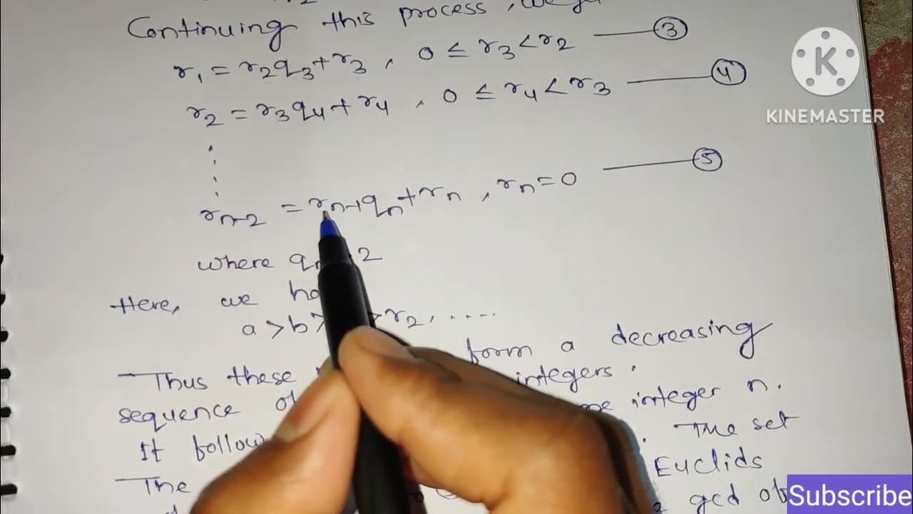 Euclid's Algorithm | State and Proof Euclid's Algorithm || Find gcd of a & b || GCD (a,b ...