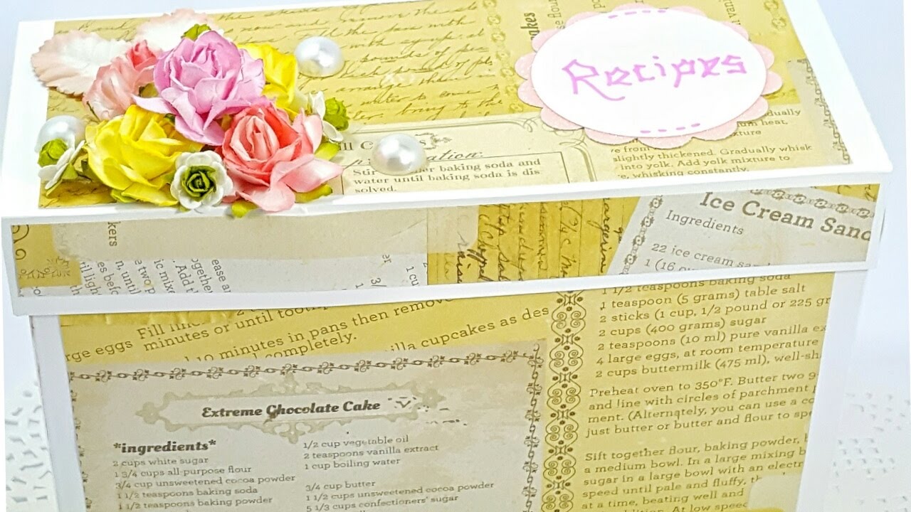 How to Make a Recipe Box - YouTube