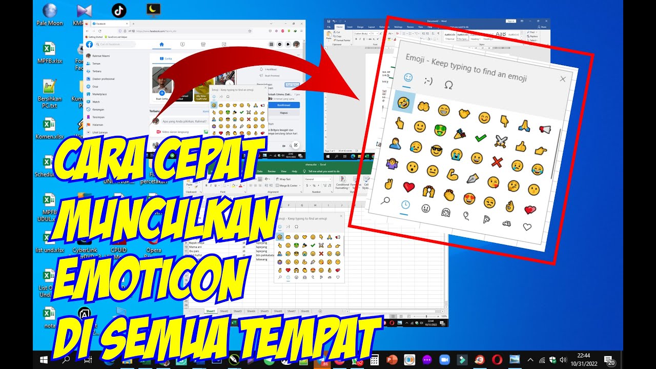 Cara Cepat Memunculkan Simbol Emoticon Atau Emoji di Microsoft Word dan ...
