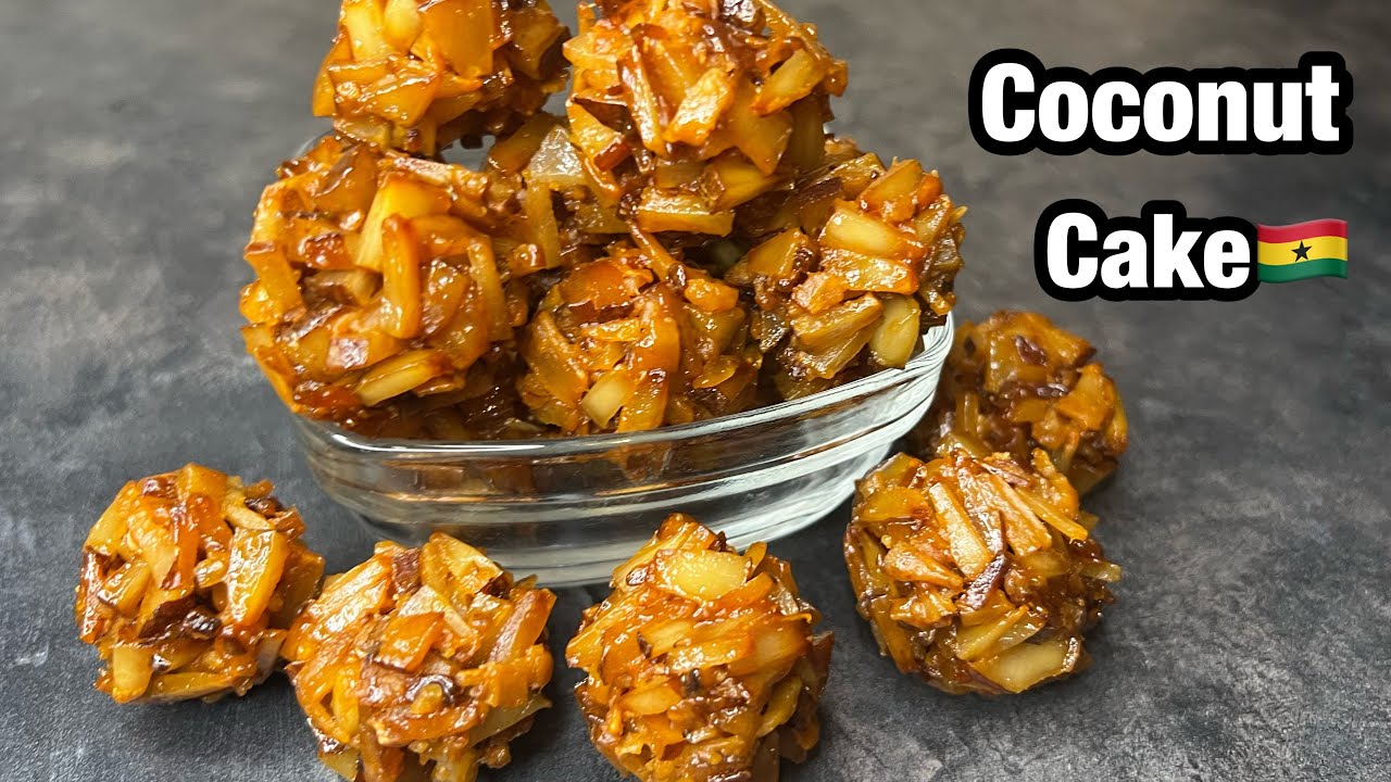 How To Make Coconut Cake || Kube Toffee|| Coconut Brittle🥥🇬🇭 - YouTube