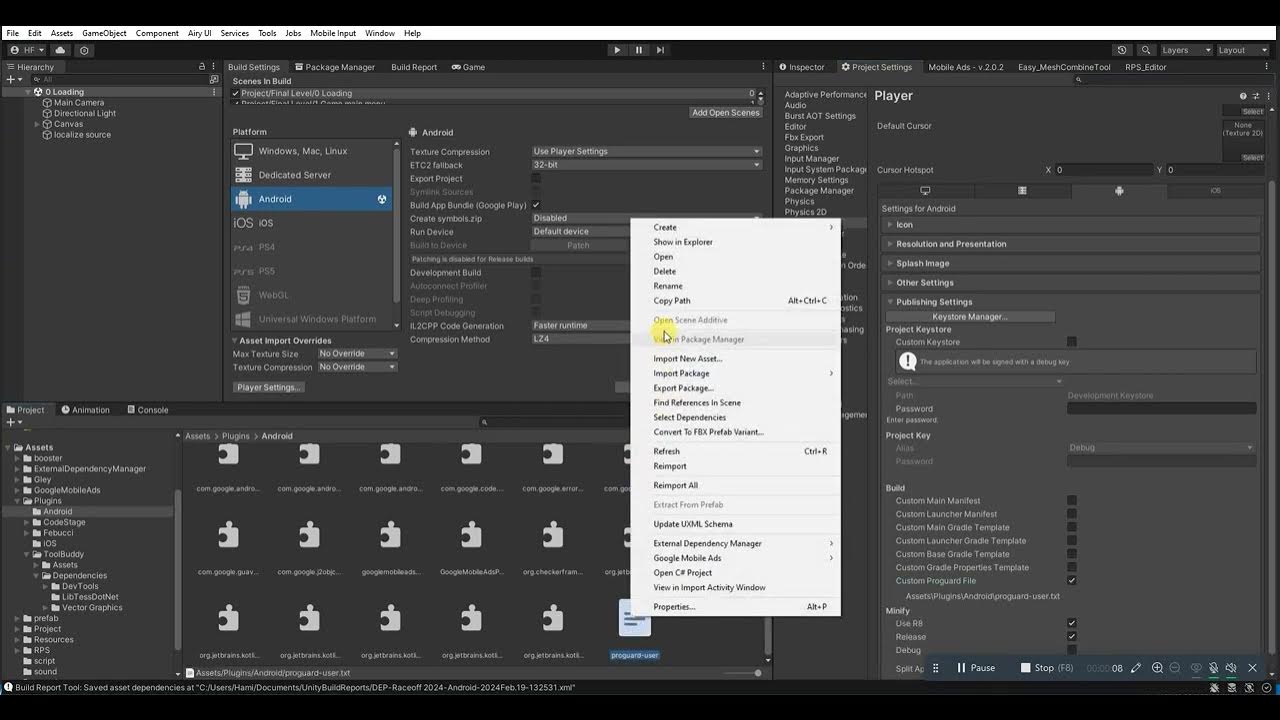 Unity Error java.lang.ClassNotFoundException: com.google.android.ump.UserMessagingPlatform - YouTube