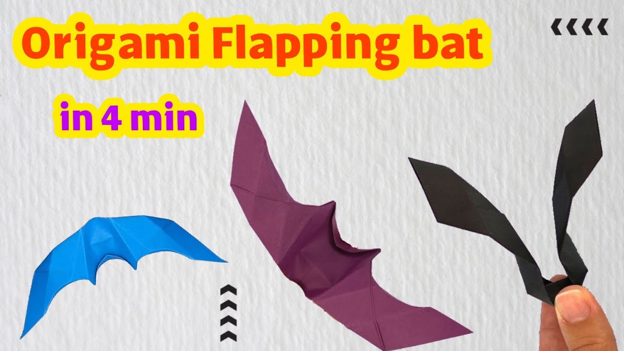 Origami bat - how to make origami bat - YouTube