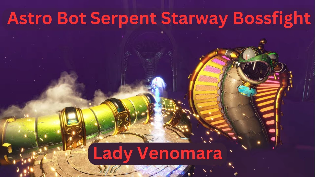 Astro Bot Lady Venomara Boss Fight Serpent Starway - YouTube