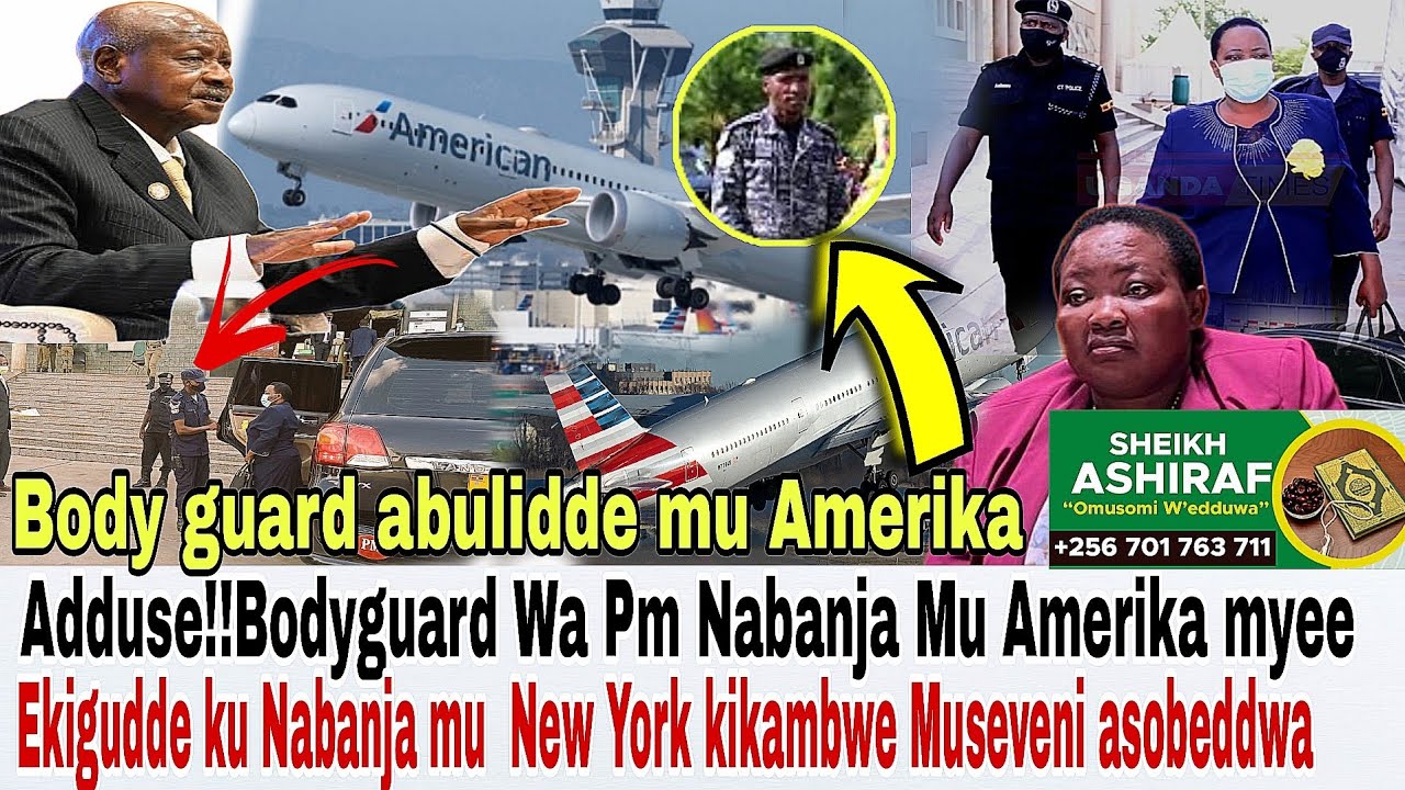 ABAMAJJE BADUKA BAGWAWO !! MUSEVENI BIMUSOBEDDE BODYGUARD WA PM NABANJA ...