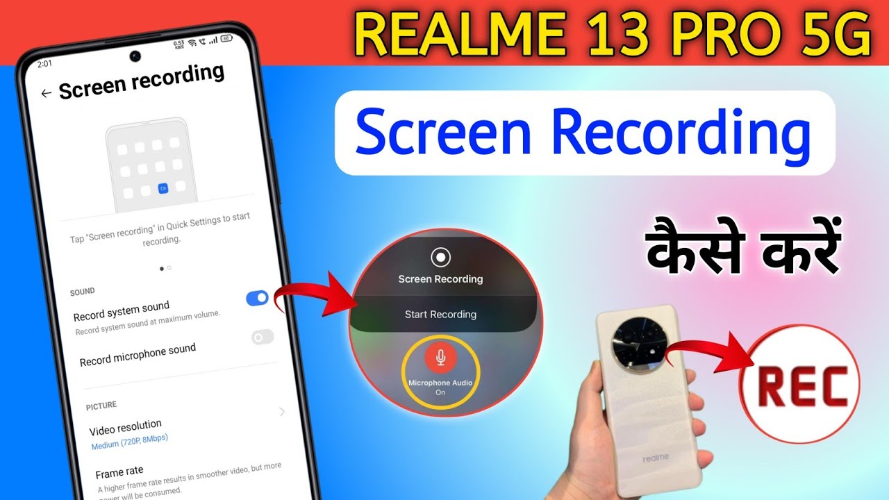 Realme 13 Pro Me Screen Recording Kaise Kare | Realme 13 Screen ...