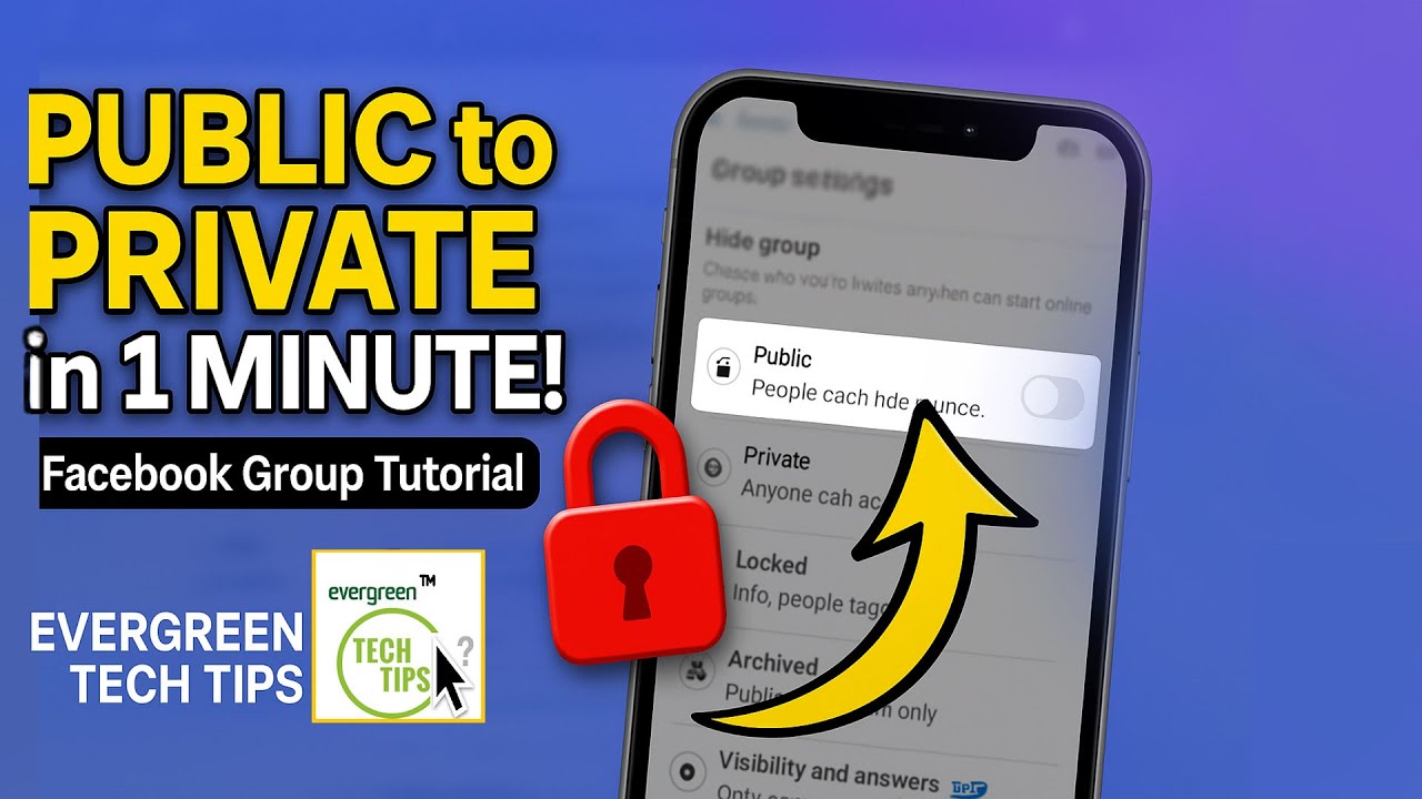 Make Facebook Group Private in 1 Minute – Easy Step by Step Tutorial ...