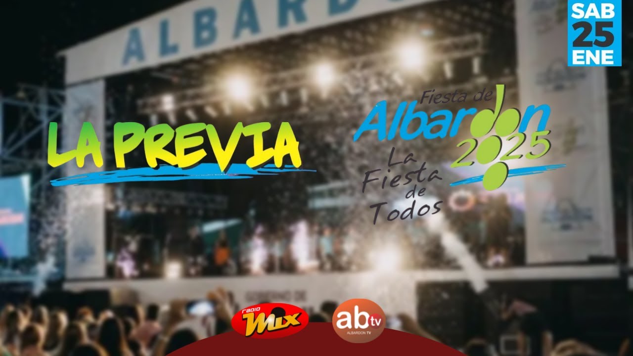 🟥en vivo LA PREVIA DE LA FIESTA DE ALBARDÓN 2025 - YouTube