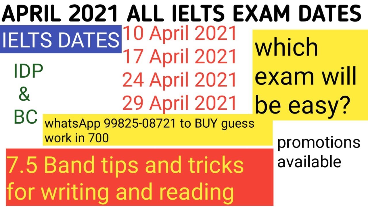 April All IELTS Exam Dates 2021 10 April 24 April 2021 IELTS Exam april-all-ielts-exam-dates-2021-10-april-24-april-2021-ielts-exam
