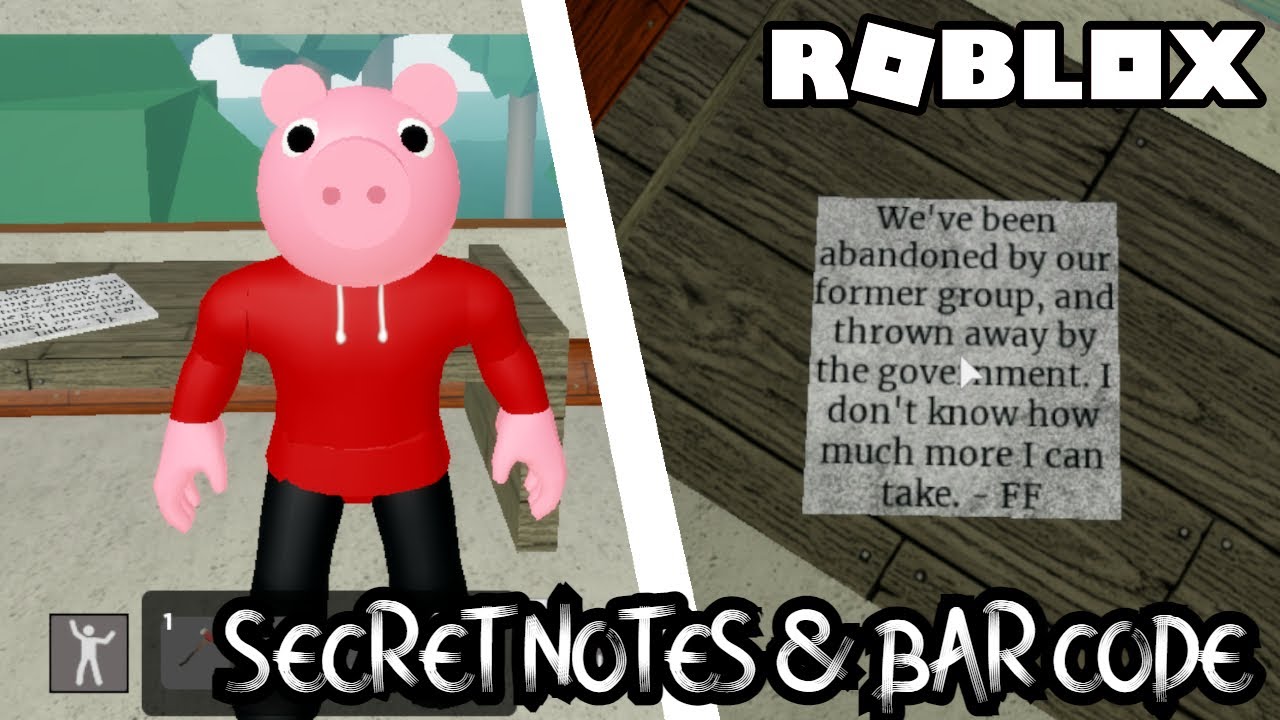 Roblox Piggy: Intercity ALL SECRET NOTES & BARCODES LOCATIONS - YouTube