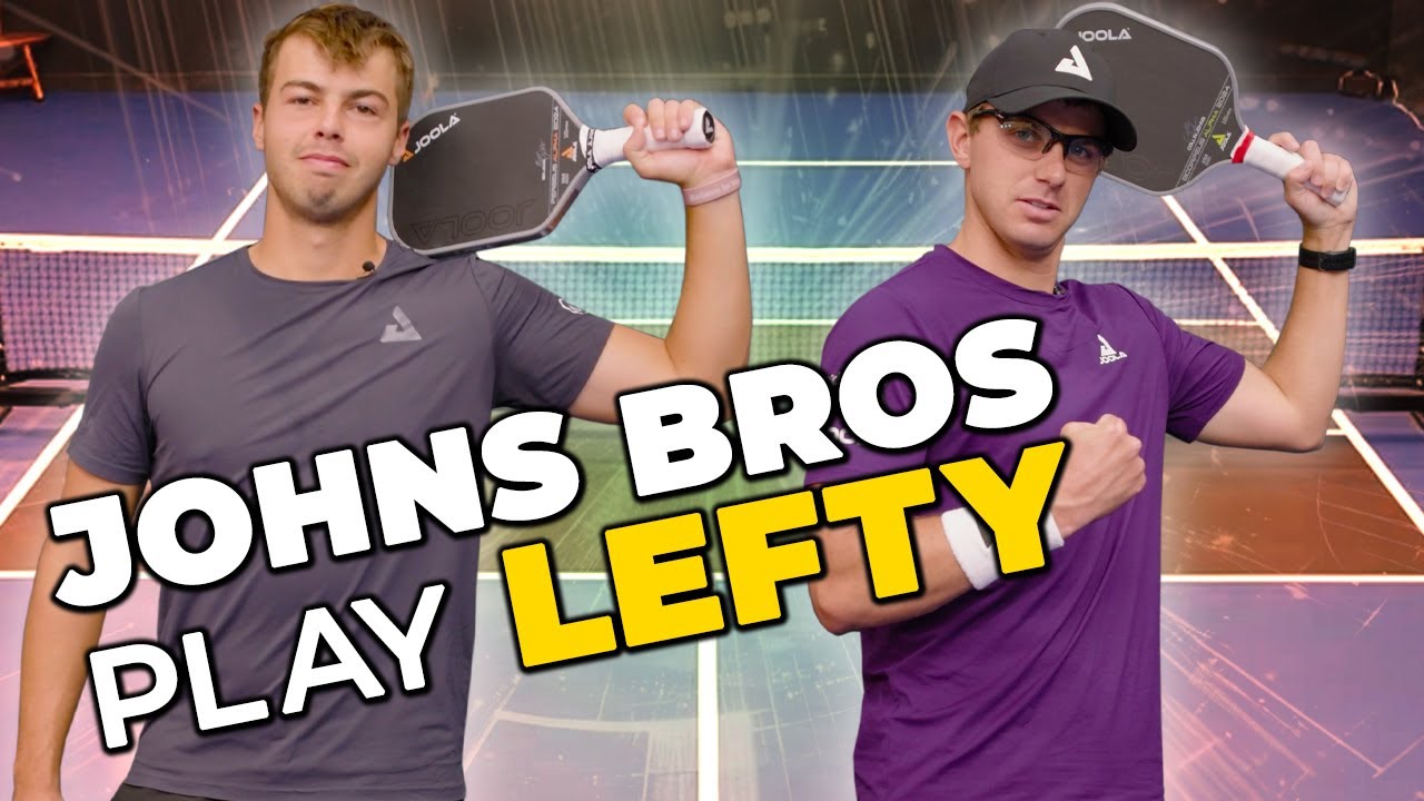 Ben Johns and Collin Johns LEFTY! Pickleball Pros Vs 5.0s - YouTube