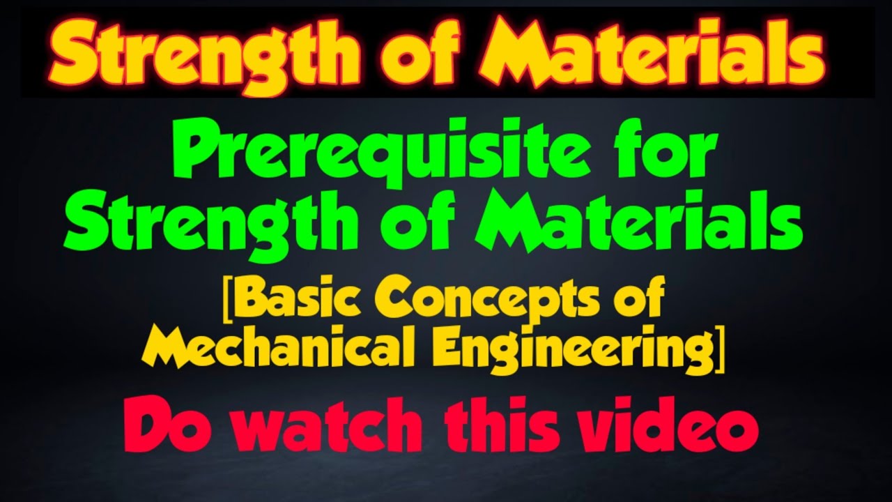 Basics of Mechanical Engineering - YouTube