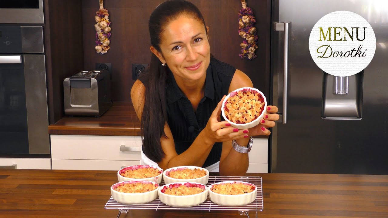 Śliwki zapiekane pod chrupiącą kruszonką. Przepis na szybki i łatwy ...