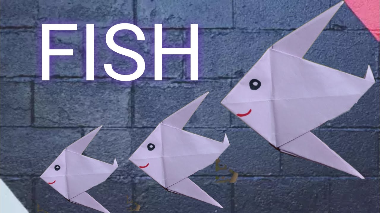 Paper fish | fish origami | crease kami - YouTube