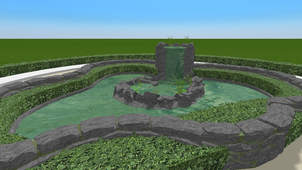 Home Design 3D GOLD: Speed Build - Outdoor/Indoor Pond - YouTube