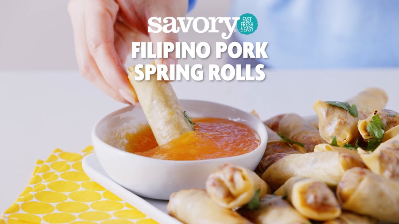 Filipino Pork Spring Rolls | Savory by Giant Food - YouTube
