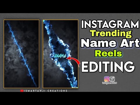 New Style Insta Trending 🔥 Name Art Video editing in Alightmotion|| by ...