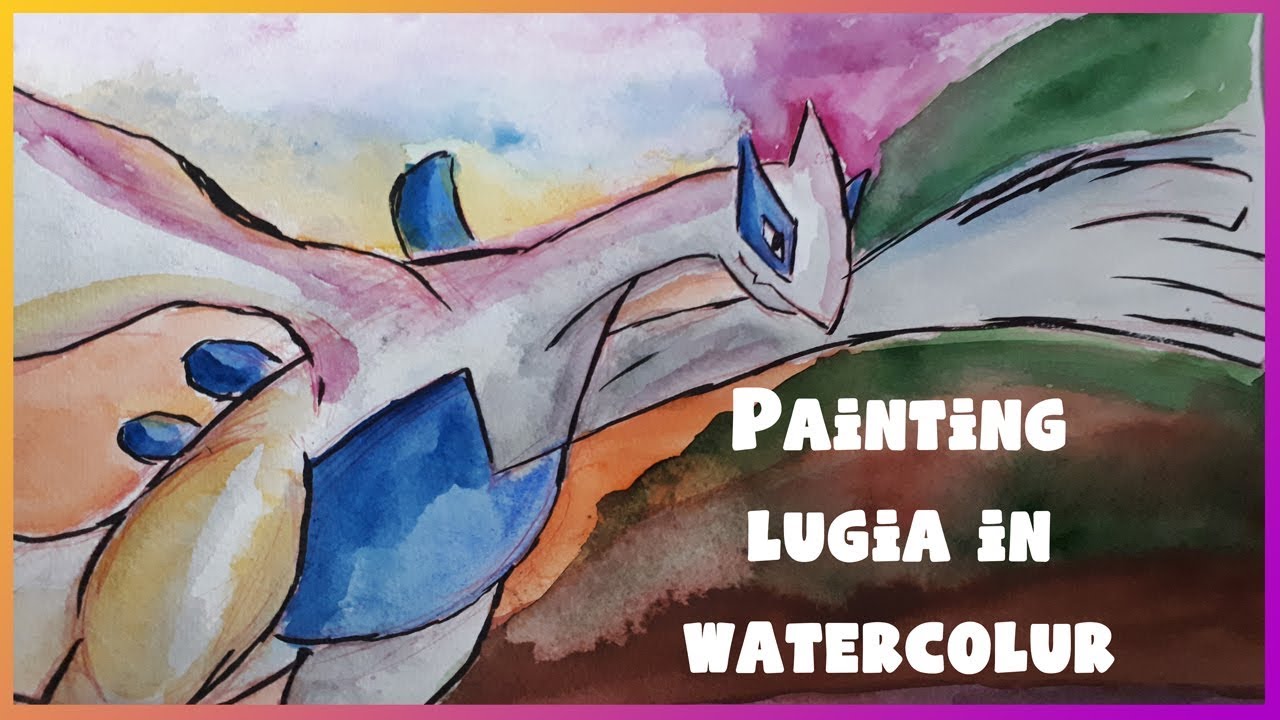 Painting Lugia from pokemon - YouTube