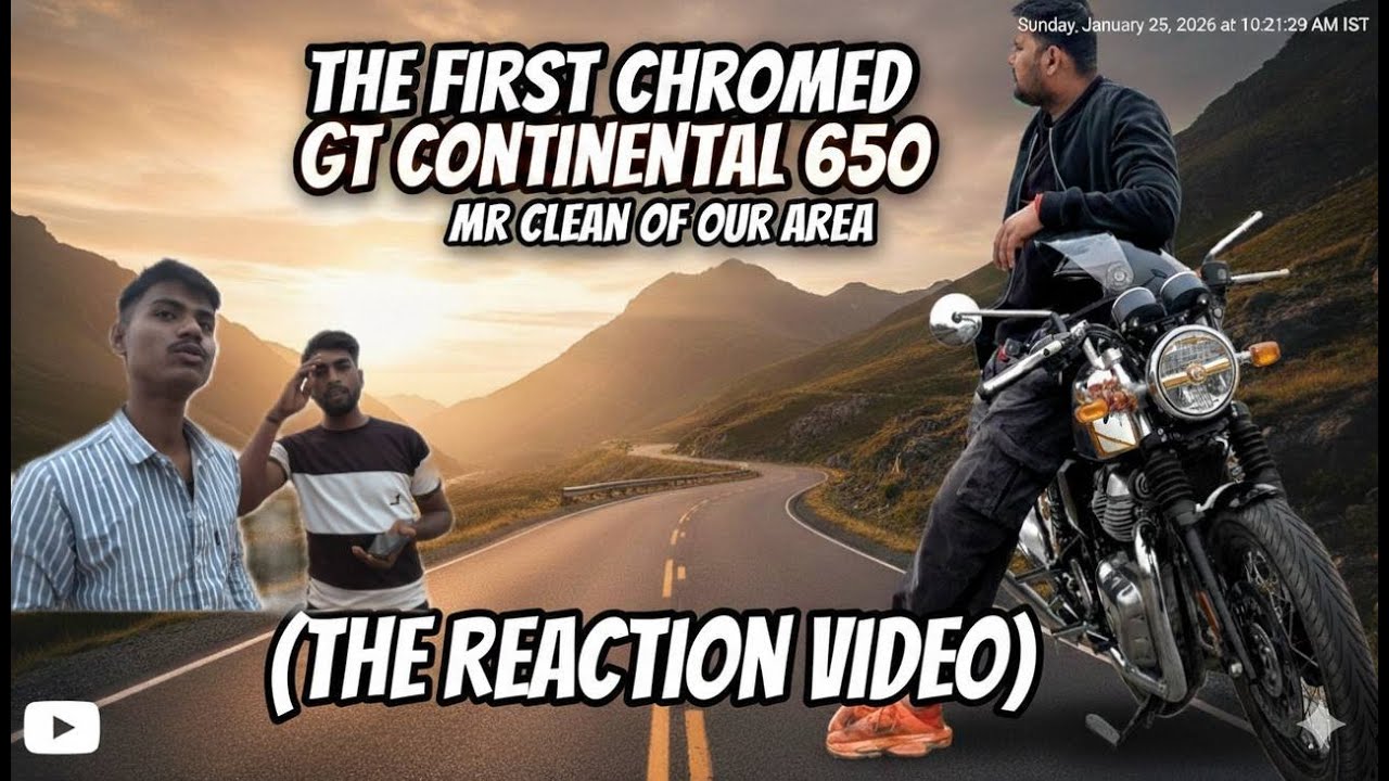 THE FIRST CHROMED GT CONTINENTAL 650 MR CLEAN IN OUR AREA RECORDED BY ...