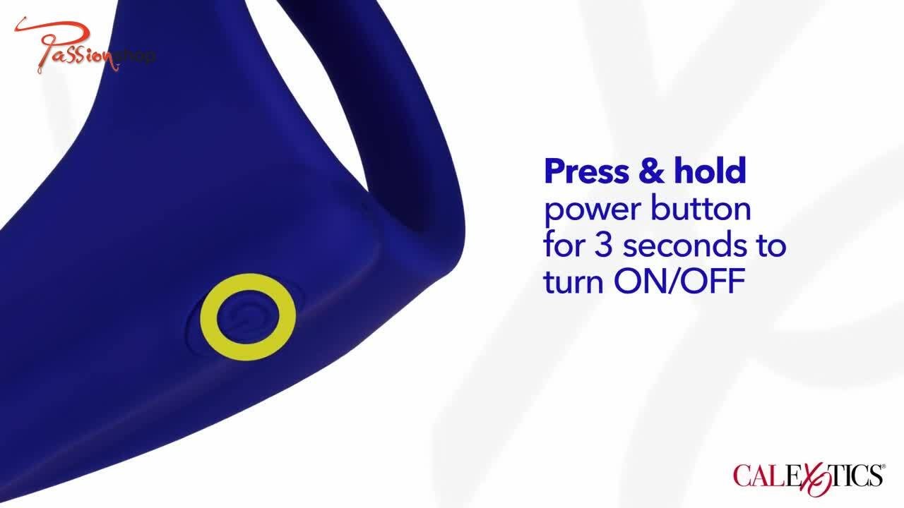 Admiral Silicone Vibrating Perineum Massager & Ring | CalExotics Demo ...