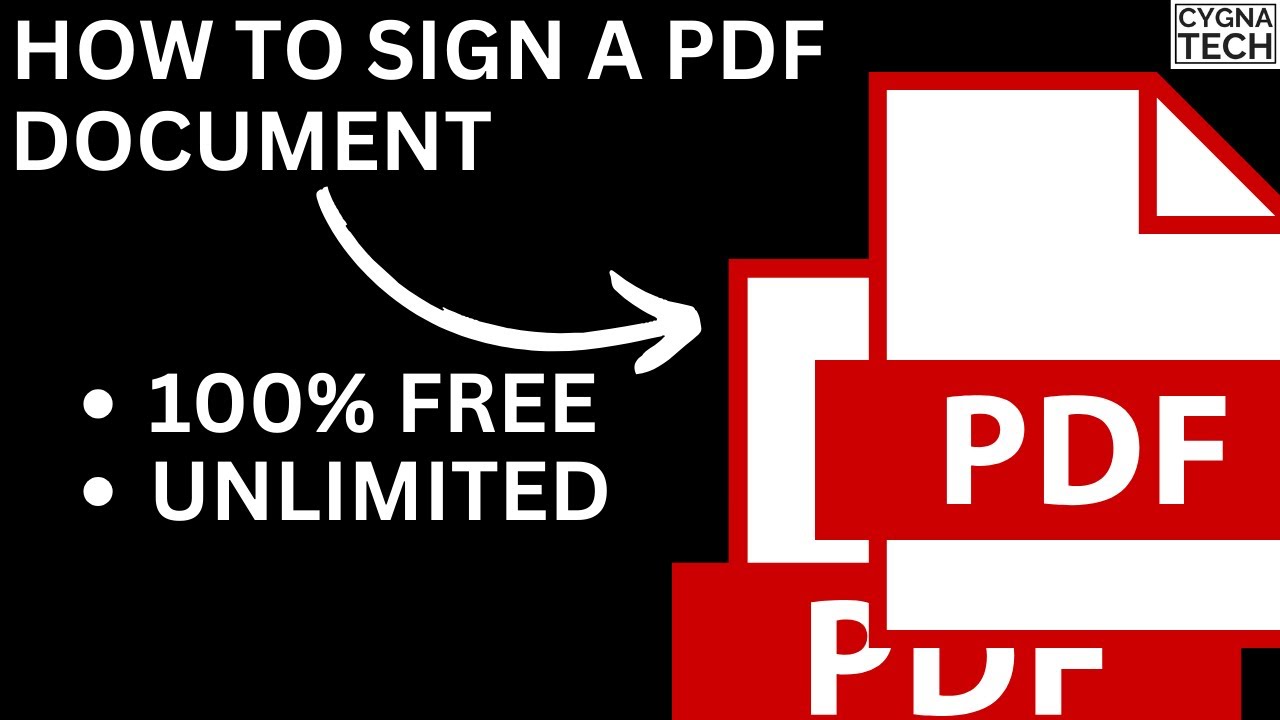 How To Sign A PDF Document For Totally FREE | No Limits Per Month | How ...