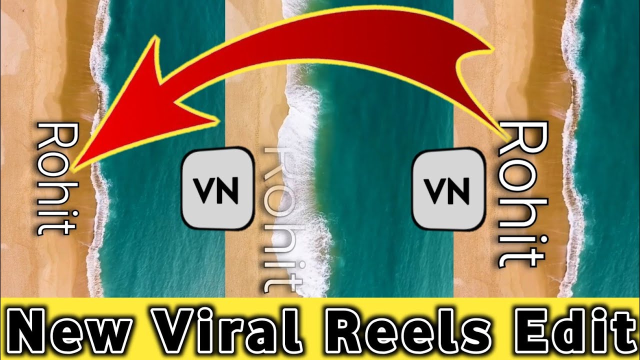 New Viral Sea Beach Name Reels Video Editing Tutorial!! Viral Name ...