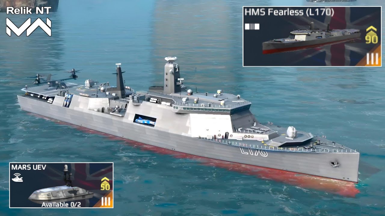HMS Fearless (L170) September Battlepass Ship Review - Modern Warships ...