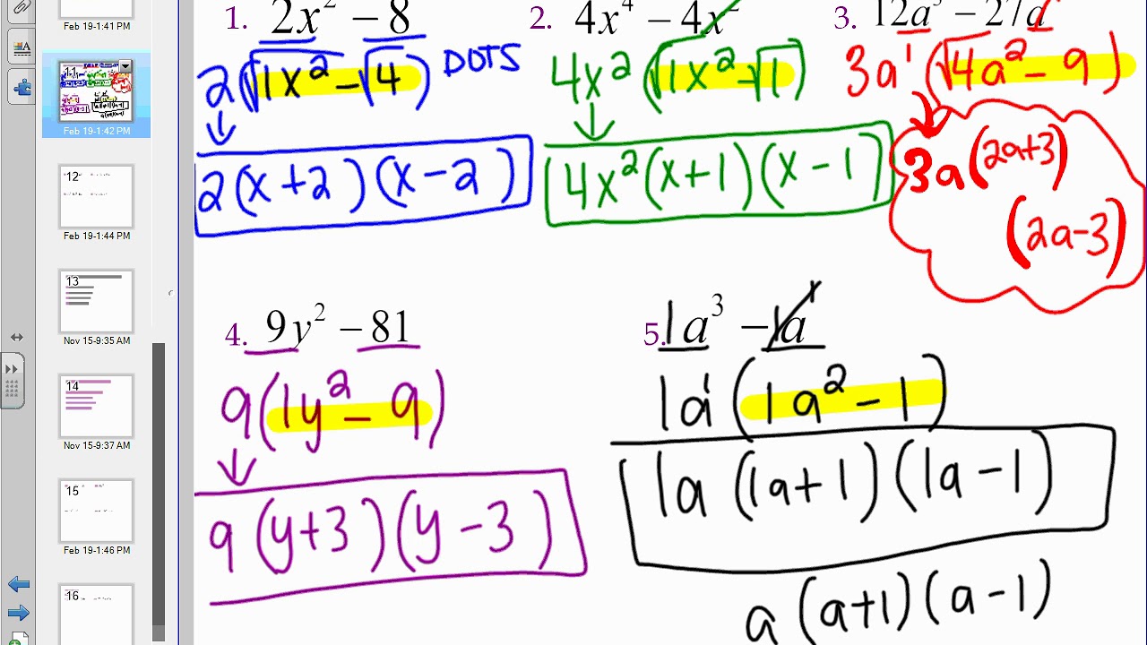 Factoring Polynomials Completely - YouTube
