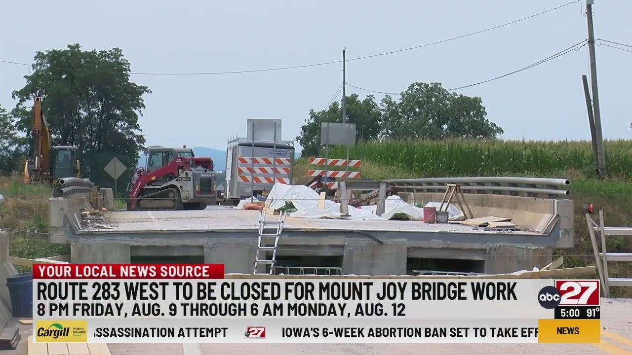 Route 283 West closing - YouTube
