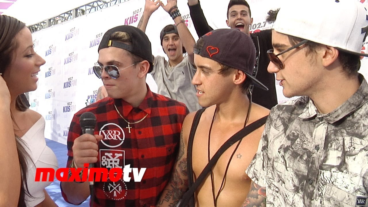 Janoskians Interview KIIS FM's Wango Tango 2014 Blue Carpet Arrivals ...