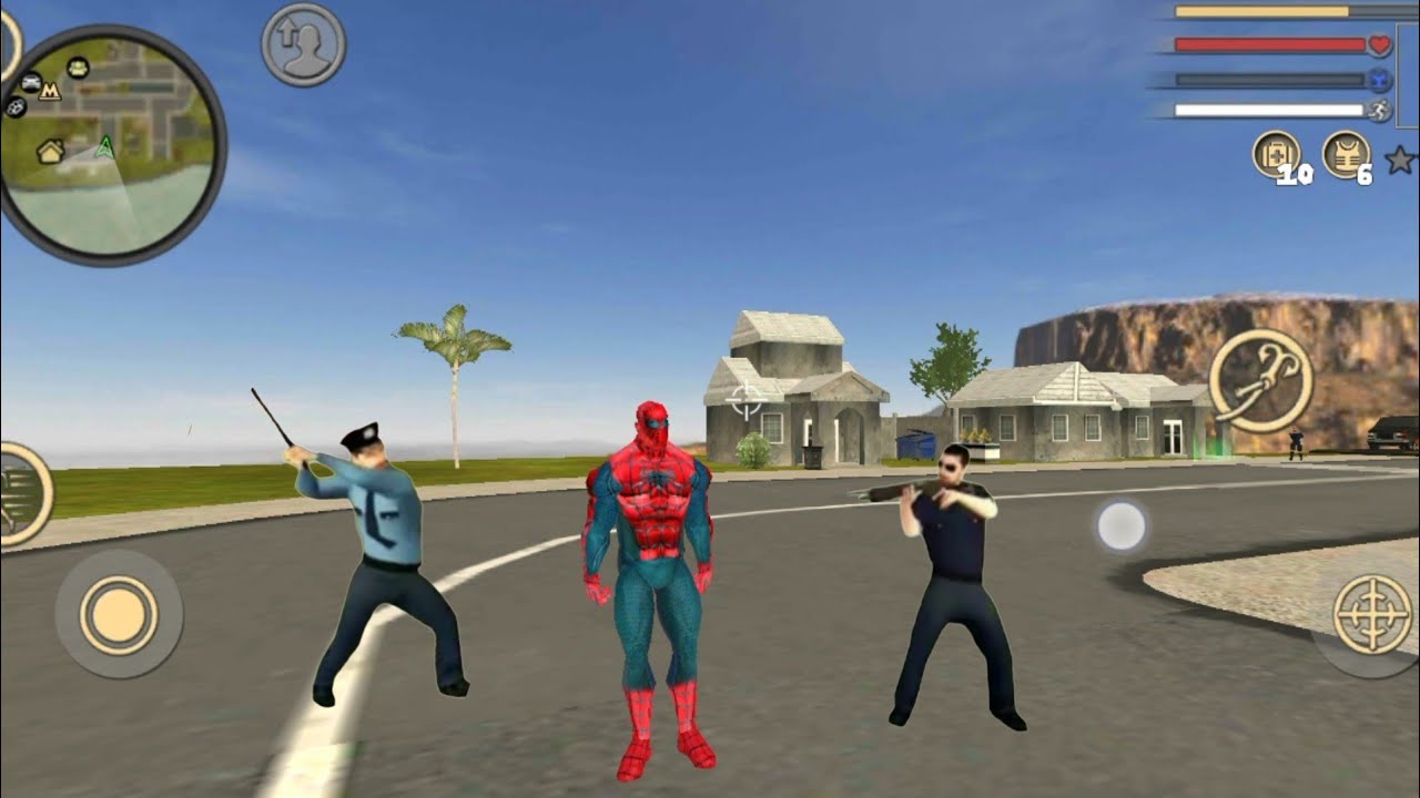 Spider Rope Hero Vice Town Fun At NY City Army Base #8 - Android ...