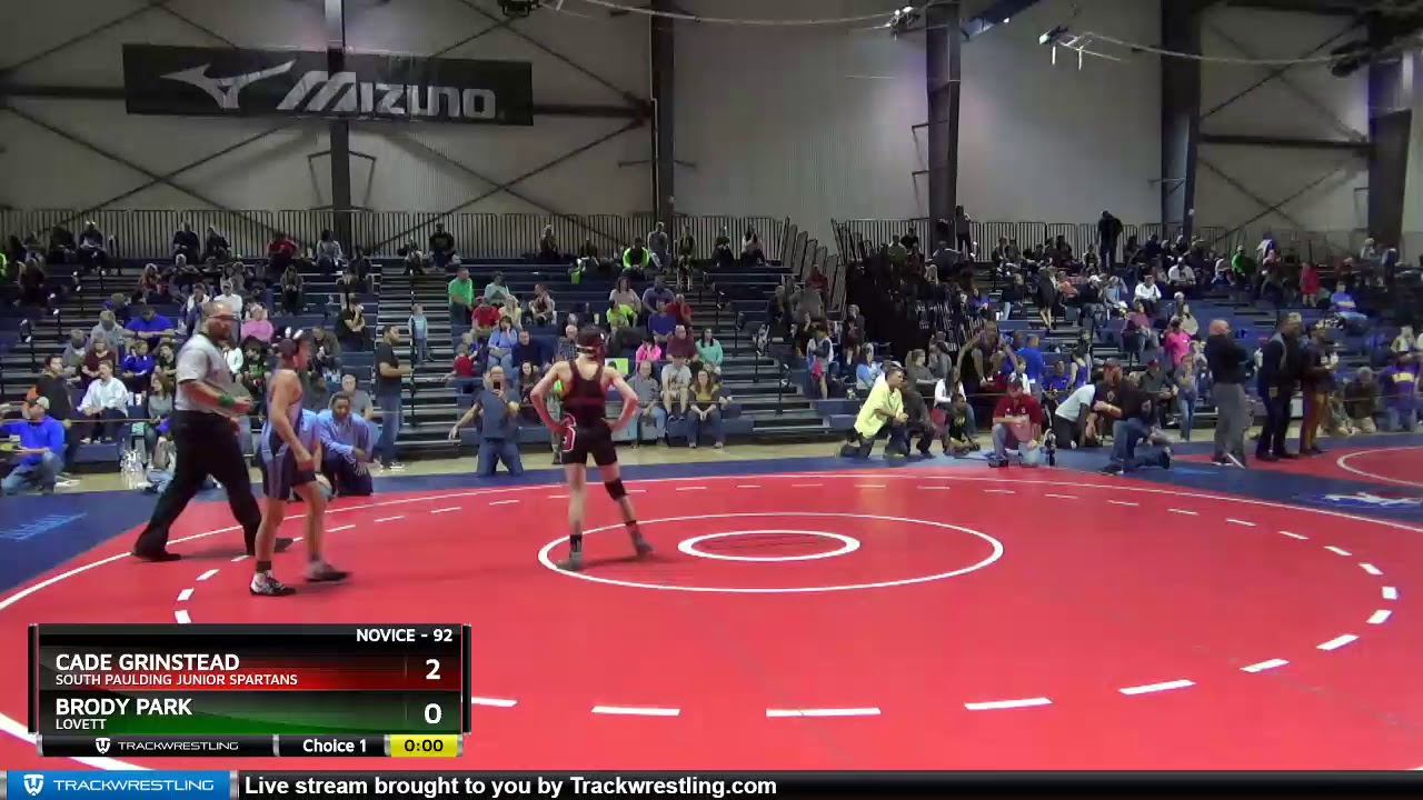 Novice 92 Brody Park Lovett Vs Cade Grinstead South Paulding Junior ...