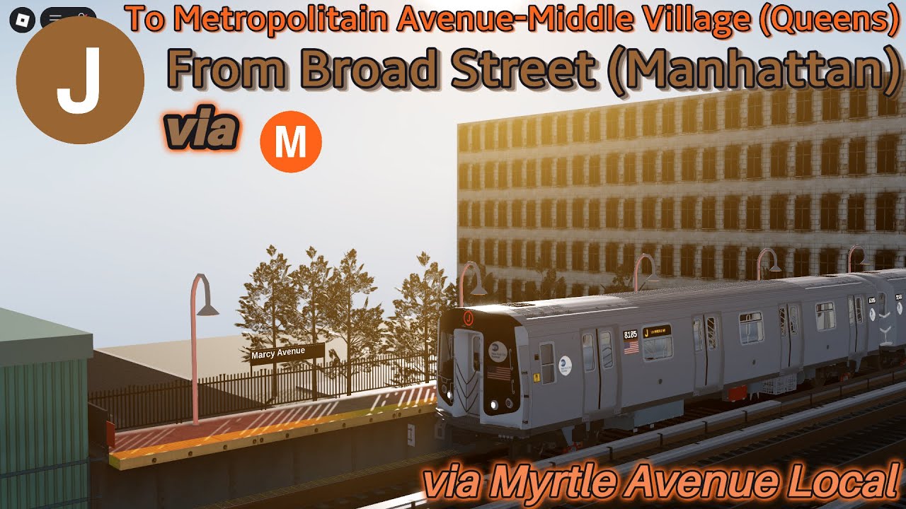 MTA NYCT R143 (J) via (M) From Broad Street To Middle Village | BMT ...