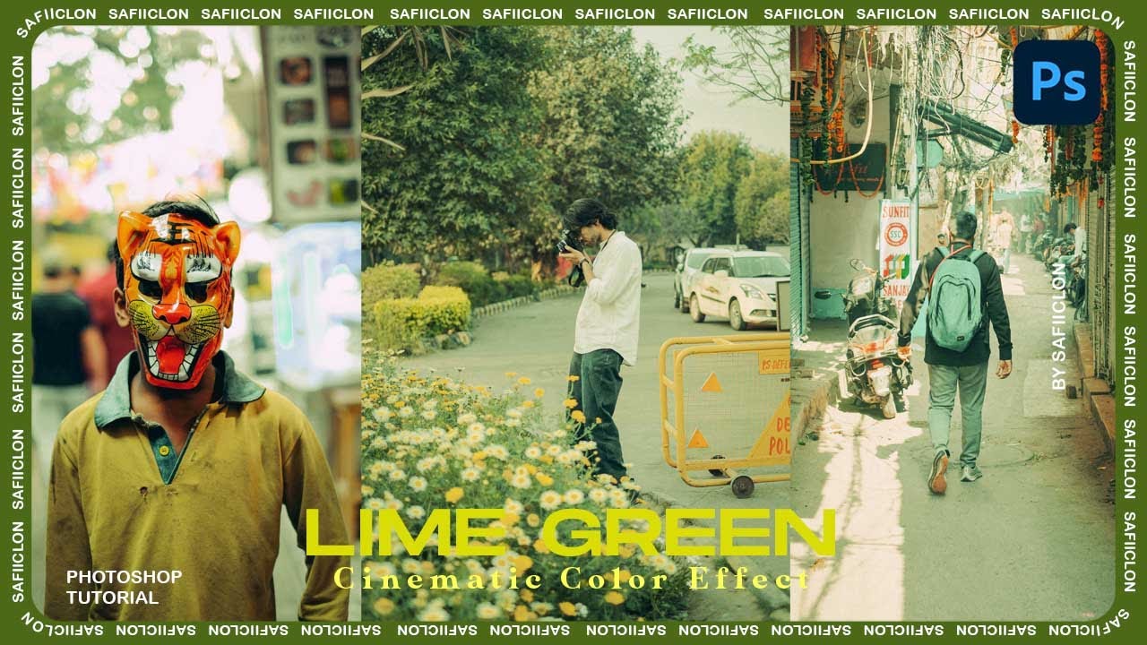[ Photoshop Tutorial ] Lime Green Filter Color Effect - YouTube
