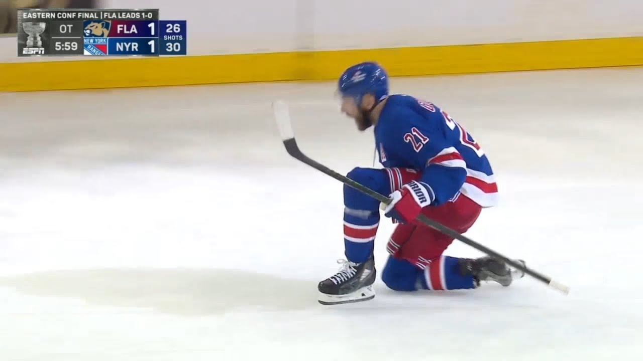 Barclay Goodrow's Game 2 OT Winner (Rangers Radio Call) - YouTube