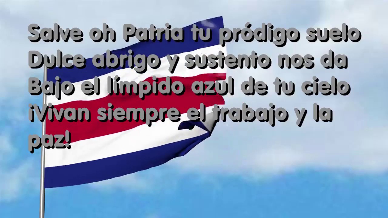 National Anthem of Costa Rica, Hino Nacional da Costa Rica #national # ...