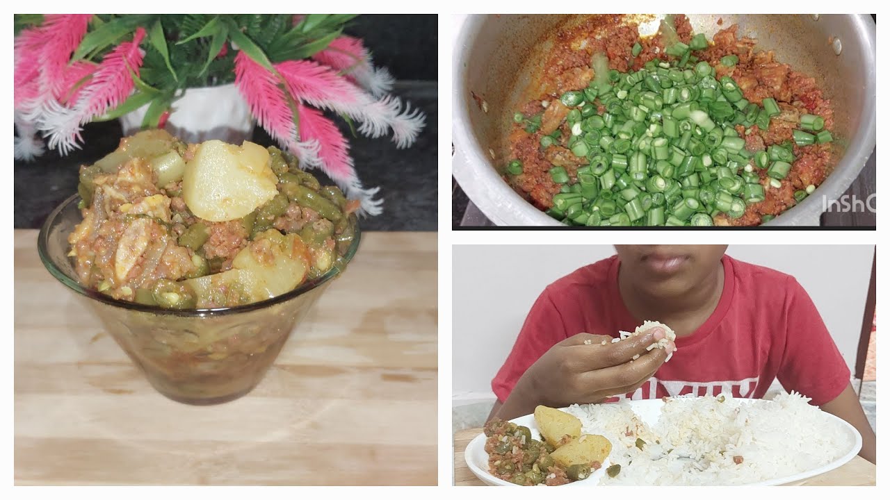 How to make mutton qeema with french beans recipe|kid's favourite dish ...