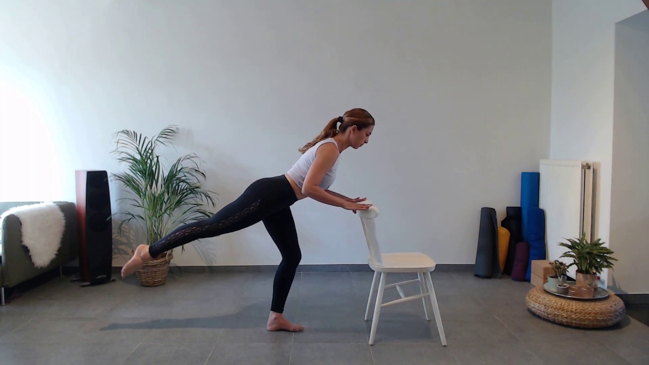 Barre / chair workout - YouTube