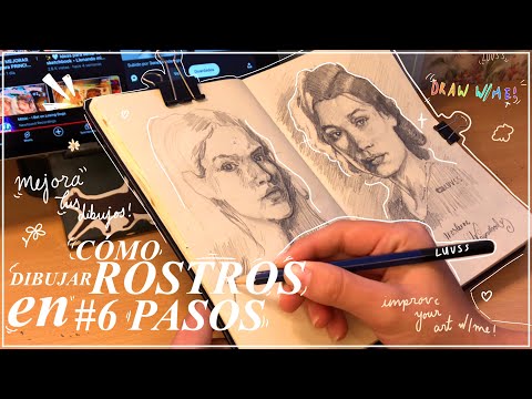 🌟COMO dibujar ROSTROS y mejorarlos! 🌟 Práctica conmigo, dibuja conmigo 🌈 tutorial ! luvss 🌈