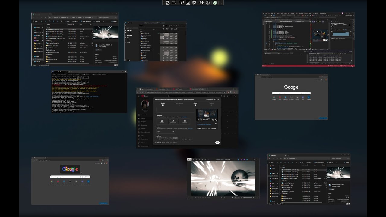 macOS Exposé/Mission Control for Windows prototype demo. - YouTube