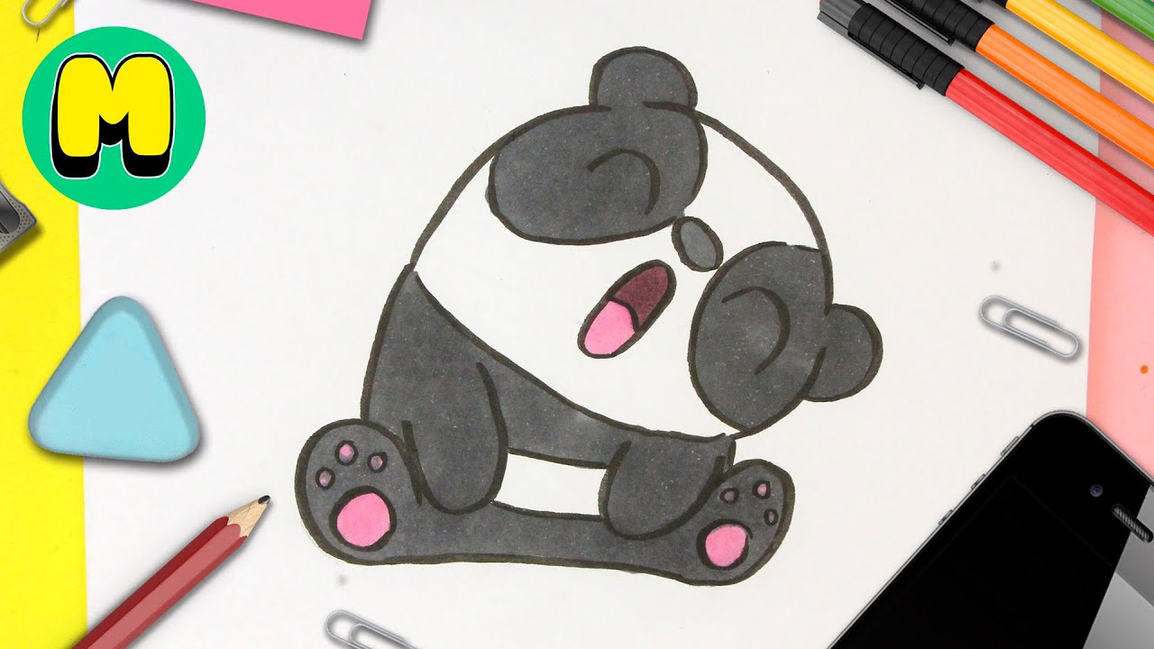 ¡Aprende a dibujar un panda kawaii paso a paso! - YouTube