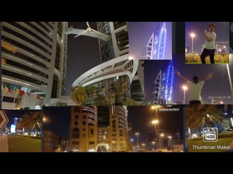 night in manama|night walking around #bahrainworldtradecenter|mix ...