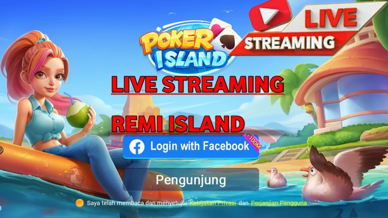 🔴LIVE STREAMING HIBURAN || GAME POKER ISLAND || TURNAMEN #5 - YouTube